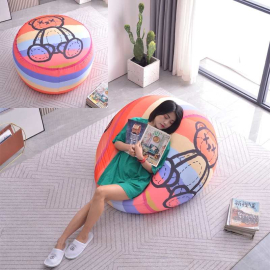 Pufe Preguiçoso para Sofá, Você Pode Deitar e Dormir, o Enchimento Pode ...